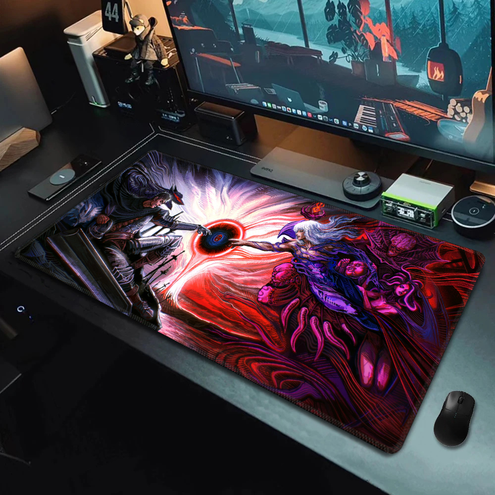 Mouse Pad Gaming Desk Mat Berserk Guts & Griffith Waterproof Anti-Slip ...