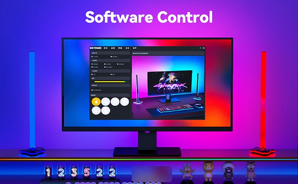 Skydimo LED RGB Backlights Strip Sync with Computer Monitor, USB 5V ...