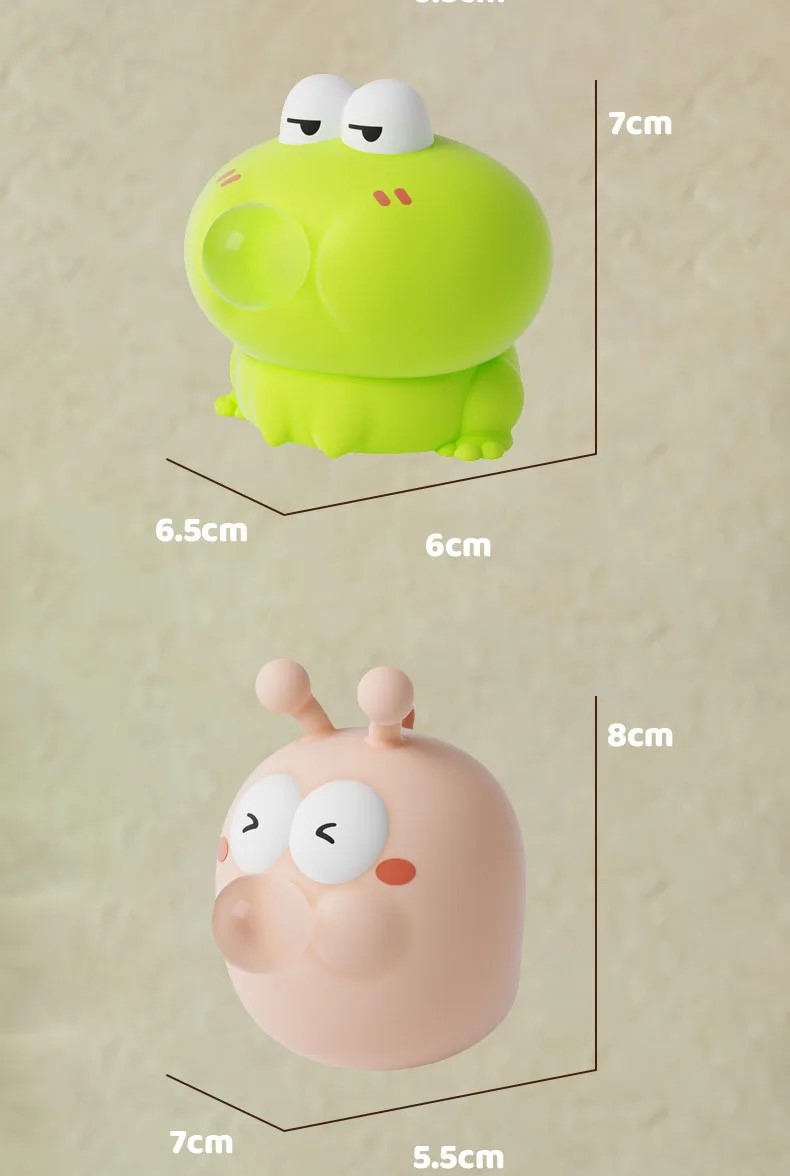 Cute Animal Spitting Bubbles Squish Squeeze Toy Anxiety Stress Relief ...