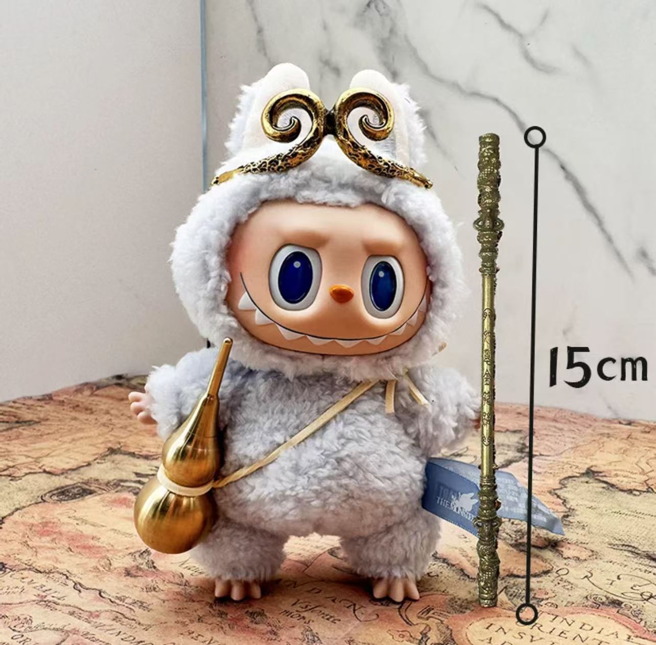 Labubu Clothes Black Myth Goku Heavenly Man Three-Piece Tight Hoop ...