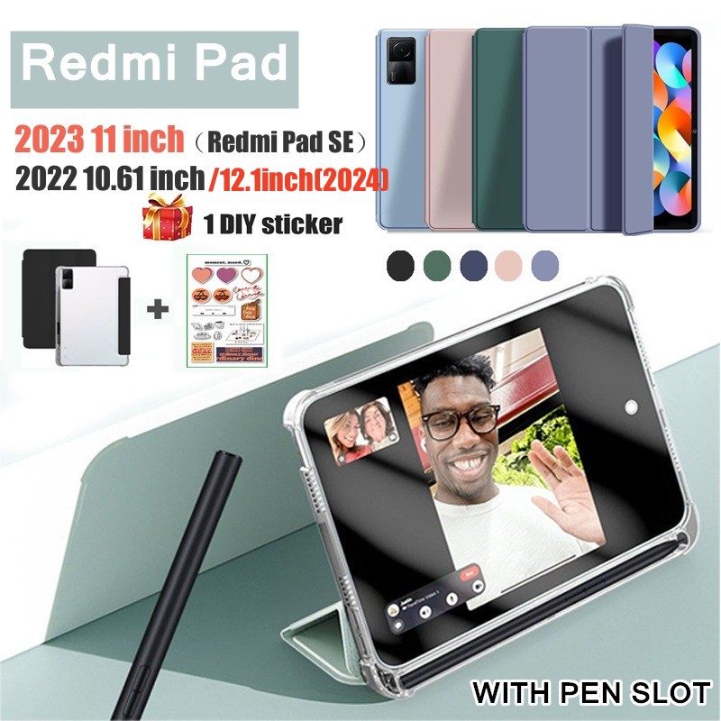 Redmi Pad Pro 5G 12.1 Case 10.61inch 2022 Acrylic Clear Back Soft TPU ...