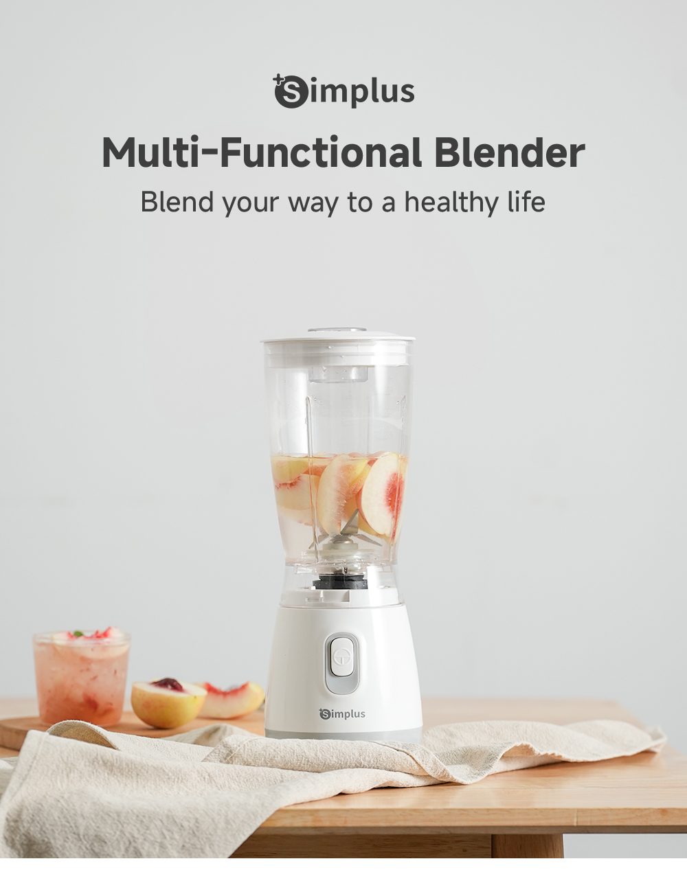 Simplus Multi-functional Blender | 600mL Capacity | 4 304 Stainless ...