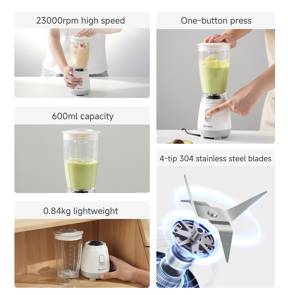 Simplus Multi-functional Blender | 600mL Capacity | 4 304 Stainless ...