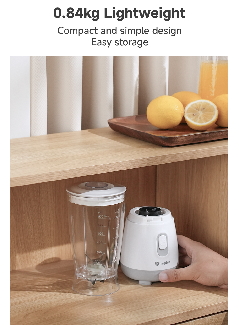 Simplus Multi-functional Blender | 600mL Capacity | 4 304 Stainless ...