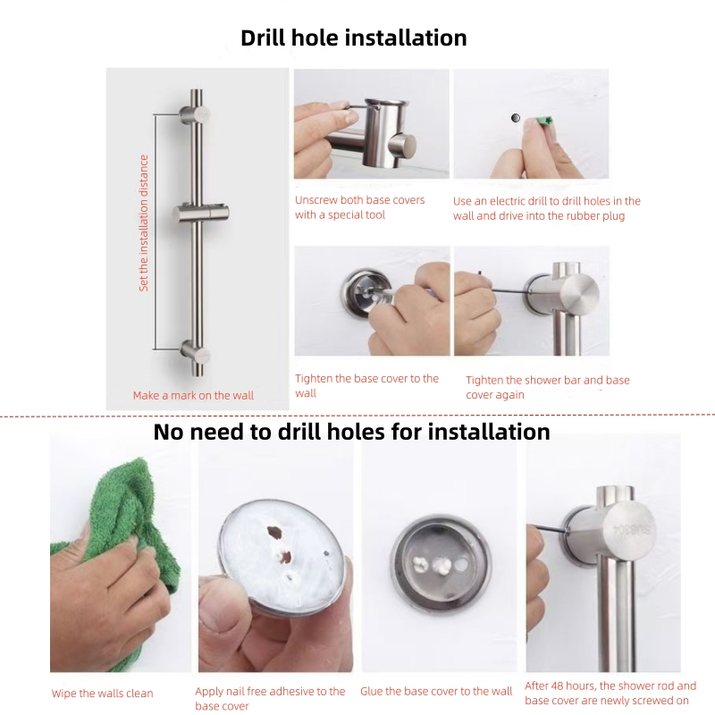 shower rod，Shower head fixed rod stainless steel shower rod can be ...