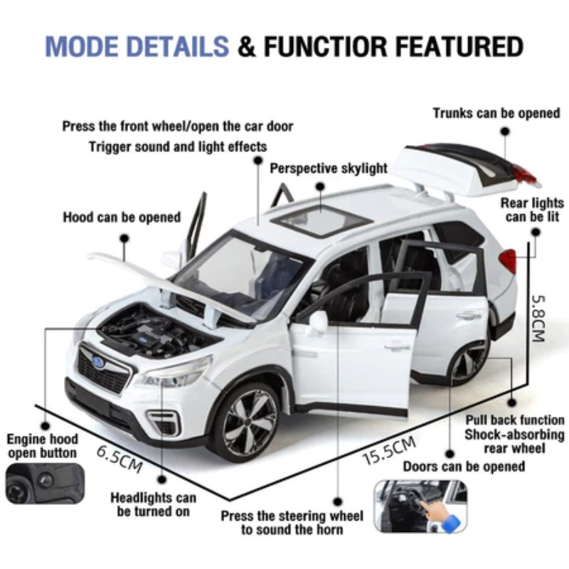 Great 1:30 Subaru Forester Metal Alloy Toys Car Model Diecast Vehicle ...