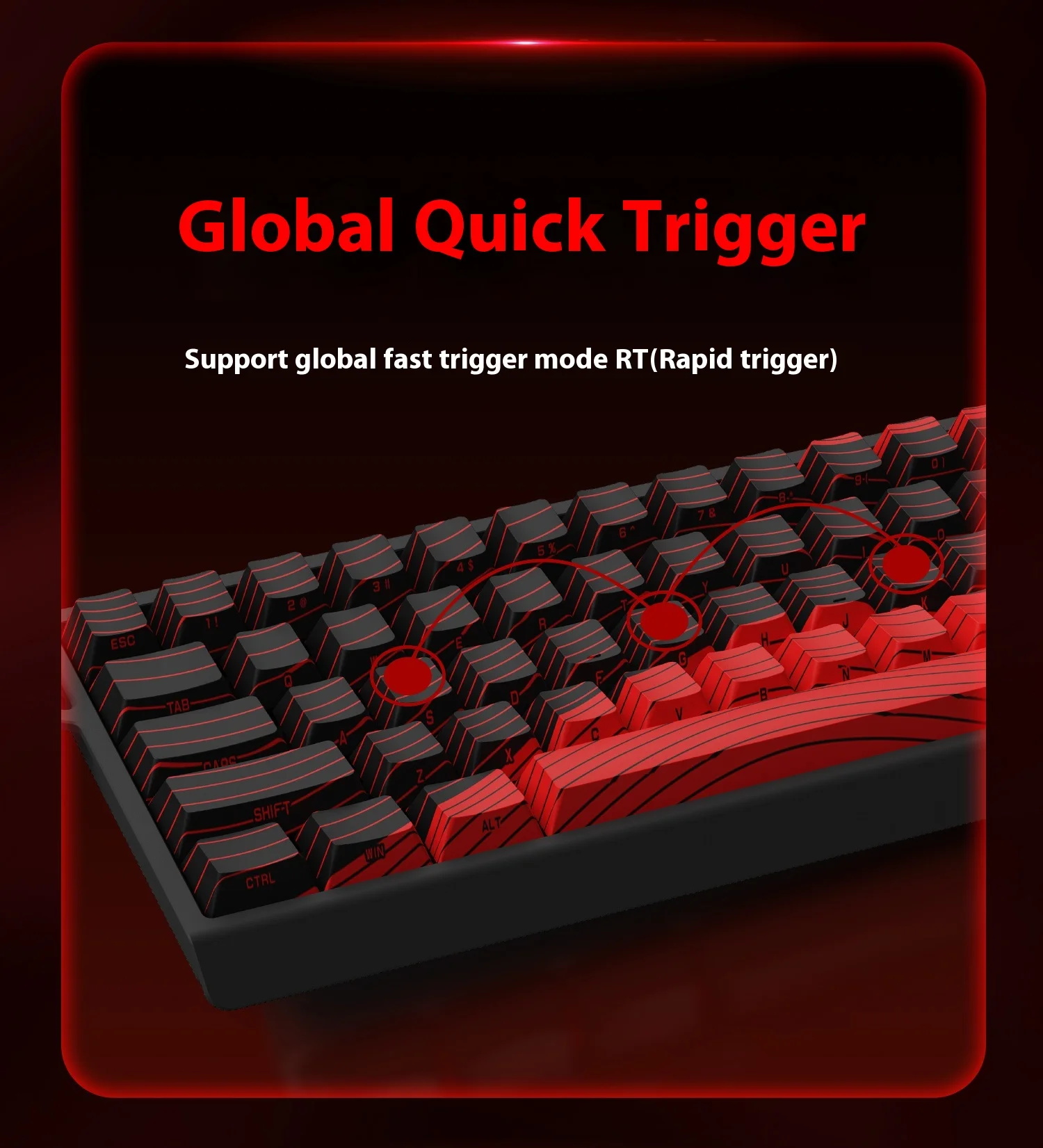 MADCATZ MAD 60/68 HE Wired Magnetic Keyboard 65% Hot swappable RGB ...