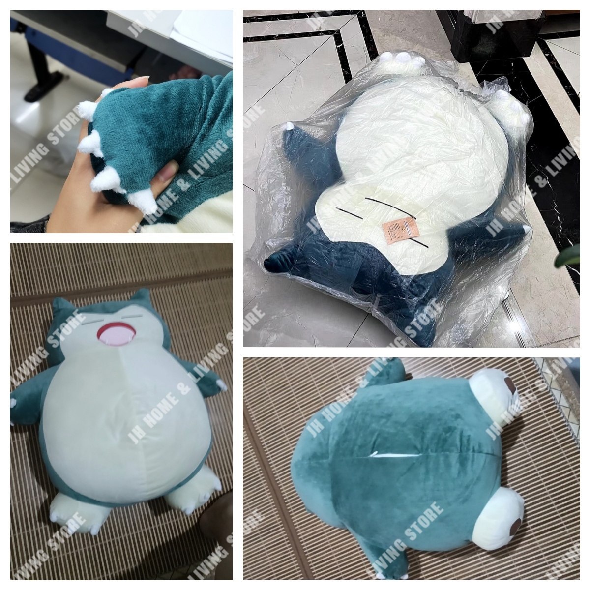 30/50cm Snorlax Plush Toy Jumbo Snorlax Soft Pillow Giant Teddy Cute ...