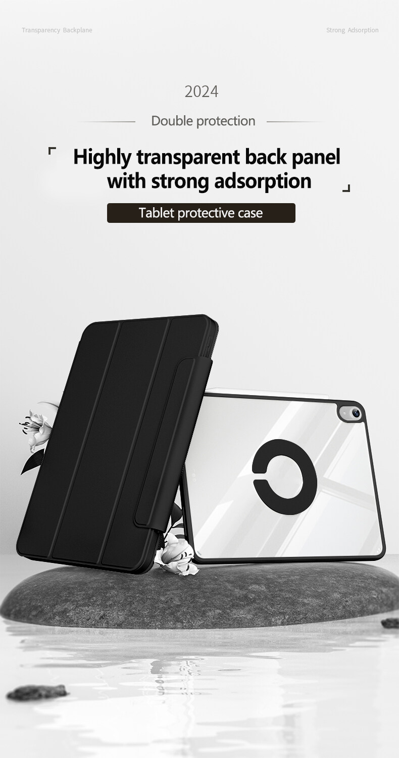 KENKE ipad case Removable, magnetic tablet hard case for ipad 2024 mini ...