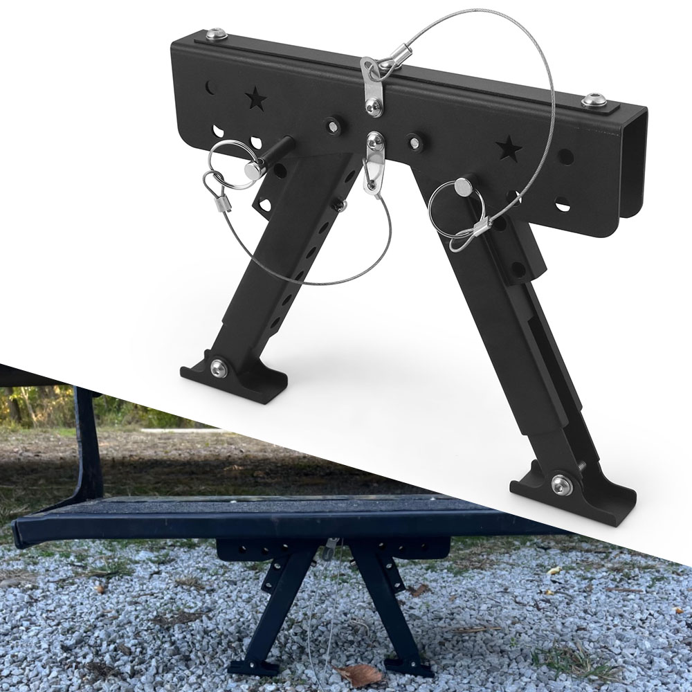 Steel Heavy Duty RV Step Stabilizer Fully Adjustable 5" to 15" , Reduce ...