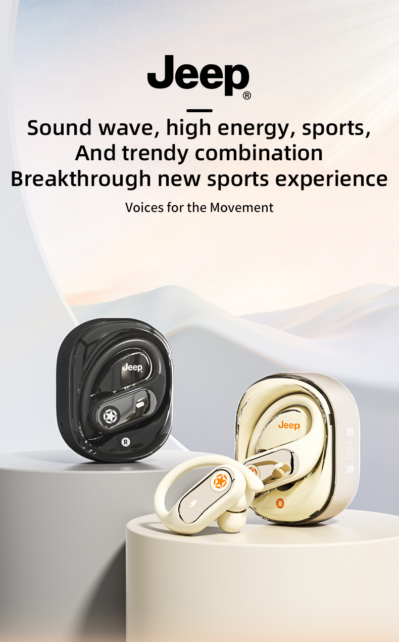 Jeep EW128 Open Ear Earphone Bluetooth 5.4 Wireless Earbuds HIFI Sound ...