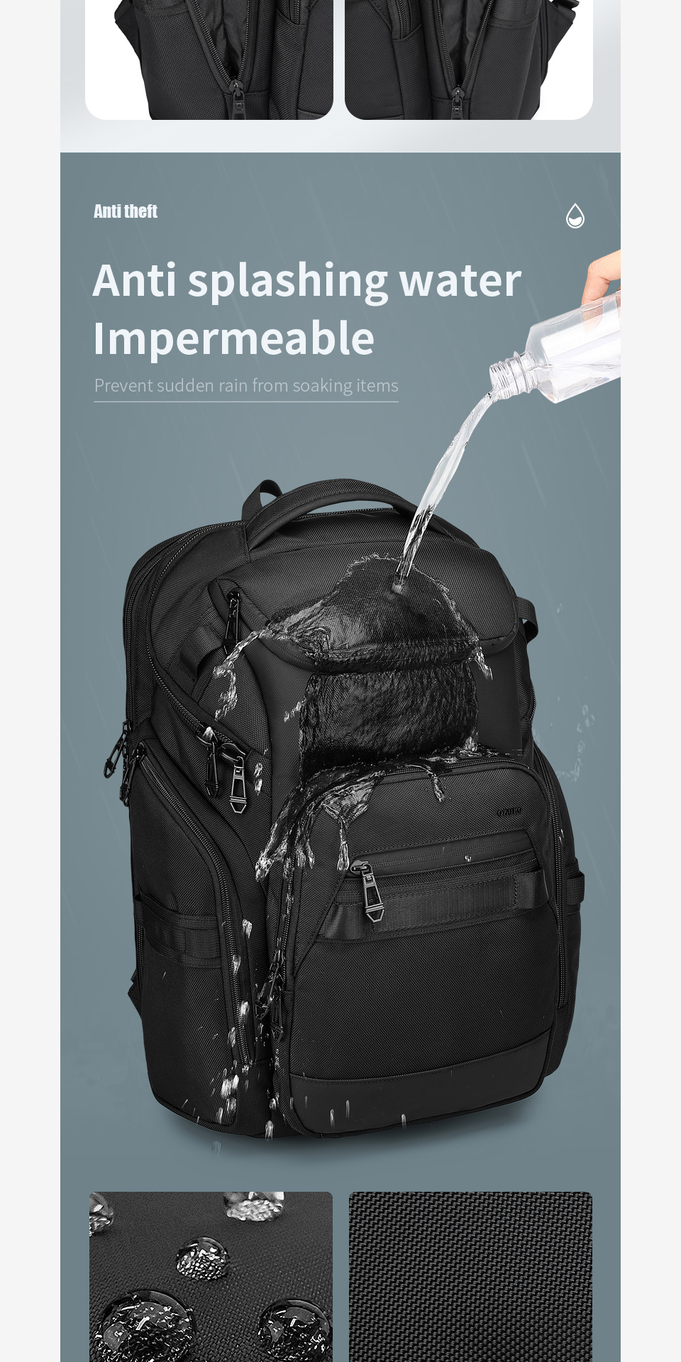 OZUKO Fashion Backpack Men Multifunction Laptop Waterproof Outdoor ...