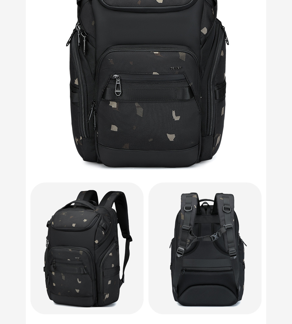 OZUKO Fashion Backpack Men Multifunction Laptop Waterproof Outdoor ...