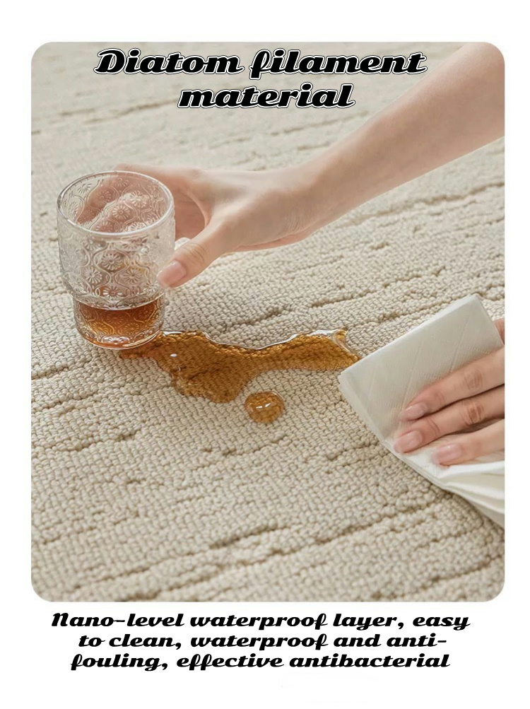 High quality carpet bedroom,Diatom filament material,cream colored 3D ...