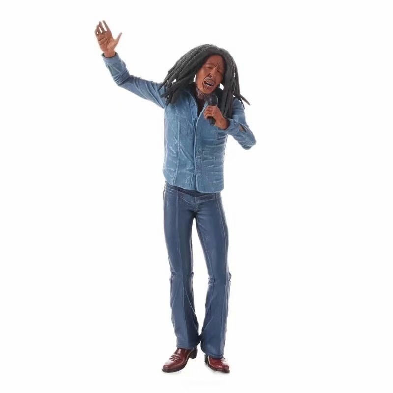 18cm Bob Marley Music Legends Jamaica Singer & Microphone PVC Model ...