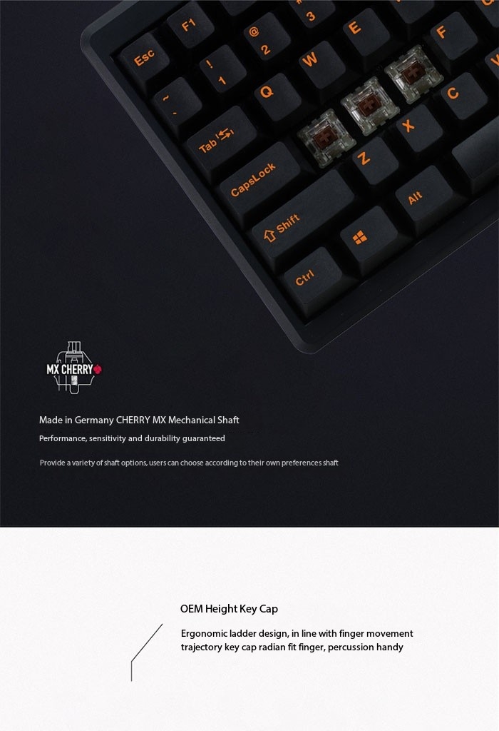 BAROCCOMISTEL MISTEL MD770 RGB split Mechanical keyboard Split Gaming ...