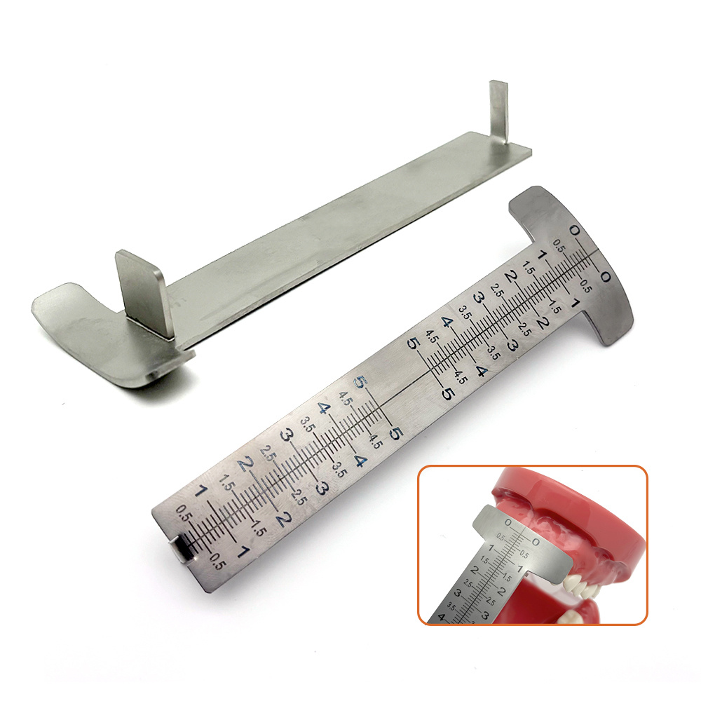 Dental Stainless Steel Ruler Papilla Gauge Papillameter Measuring Lip ...