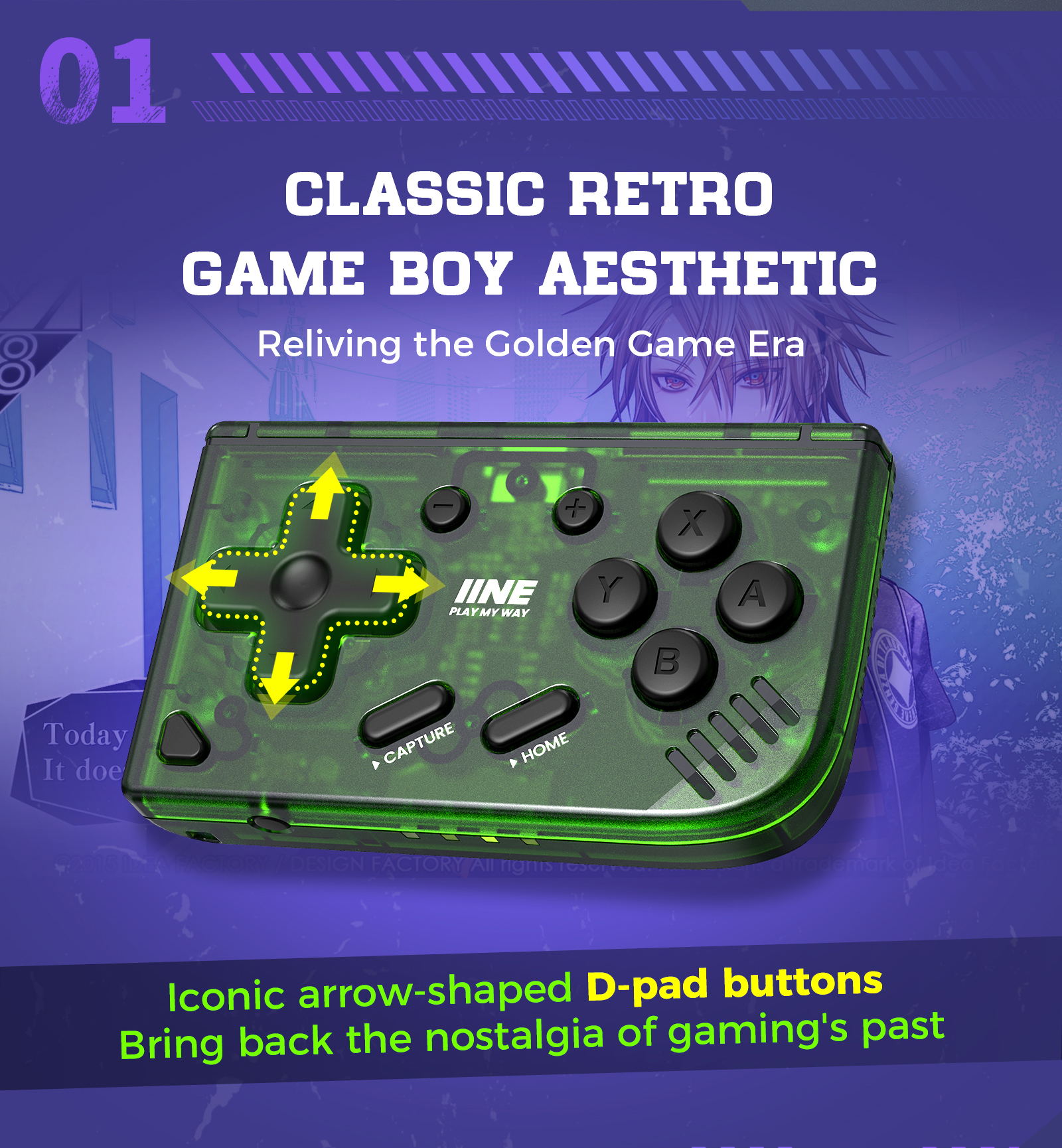 IINE Mini Retro Ananke Controller/ Turbo function & Interchangeable ...