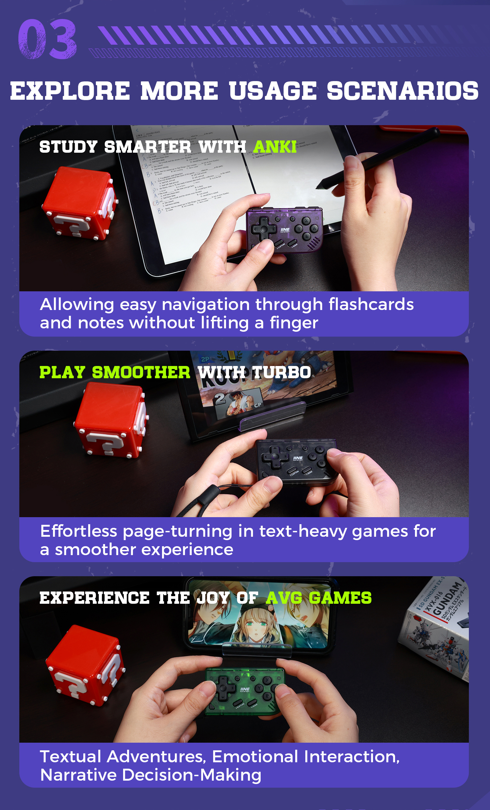 IINE Mini Retro Ananke Controller/ Turbo function & Interchangeable ...