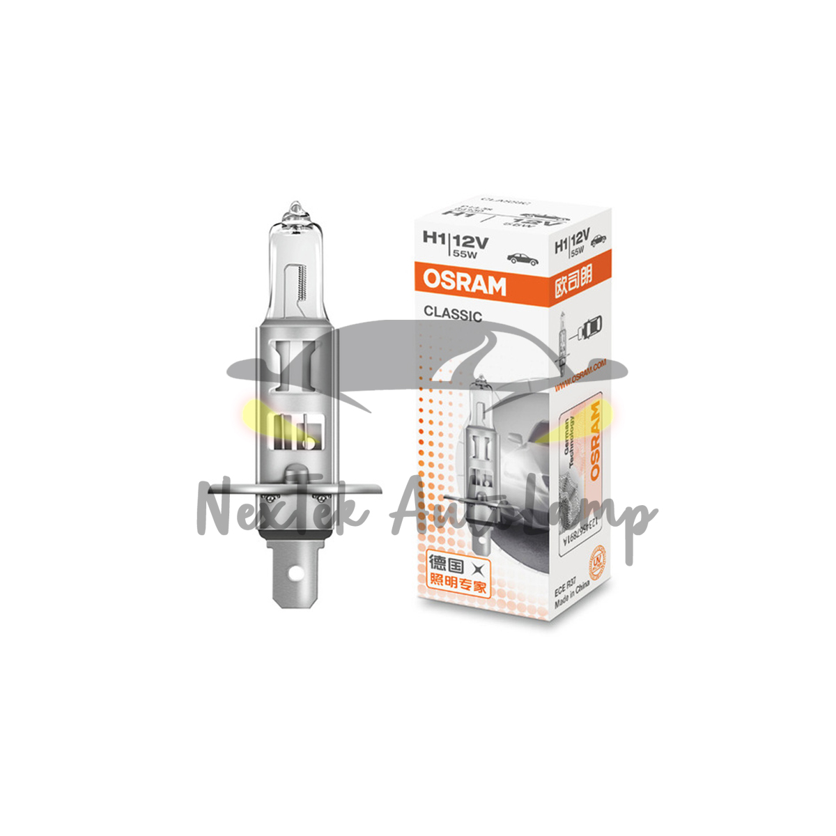 OSRAM H1 H3 H4 H7 H8 H9 12V 24V 3200K Car Standard Halogen Headlight ...