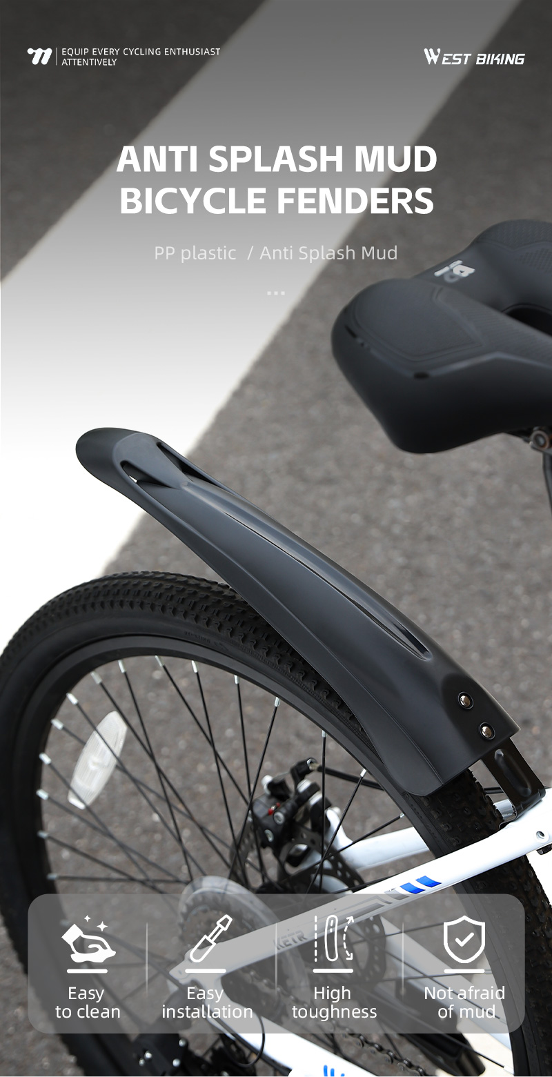 WEST BIKING Prevent Mud Splash Mountain Bike Fender Anti-Fouling ...