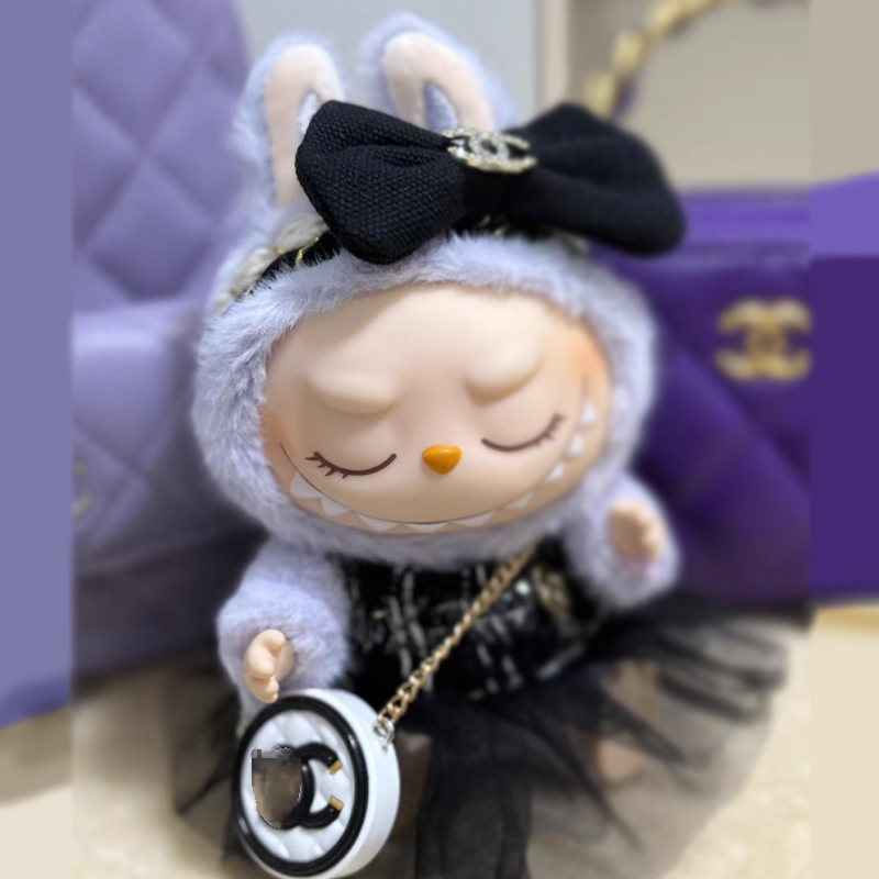 Macaron Labubu Clothing 17cm Doll Clothes Hat Labubu V1 and Labubu V2 ...