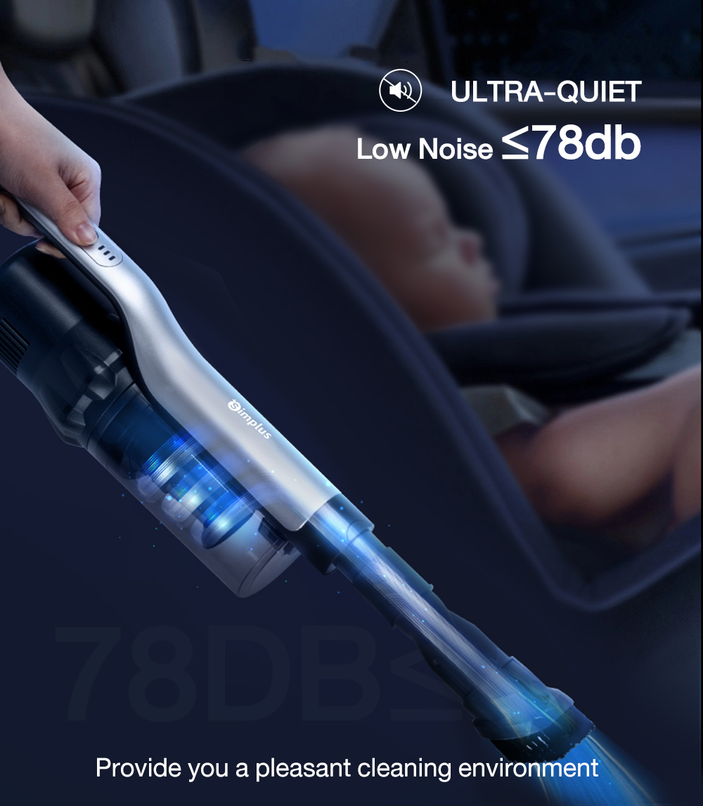 Simplus Vacuum Cleaner | 12,000Pa Suction Power | 600ml Dust Cup | 4 ...