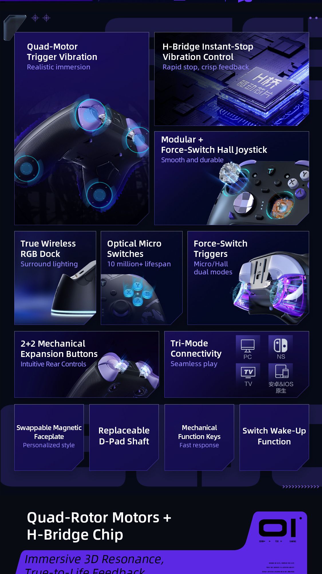 Thunderobot G80 Wireless Native Vibration Mini Optical Switch Game ...