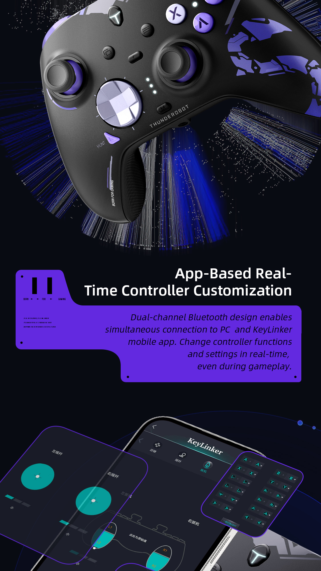 Thunderobot G80 Wireless Native Vibration Mini Optical Switch Game ...