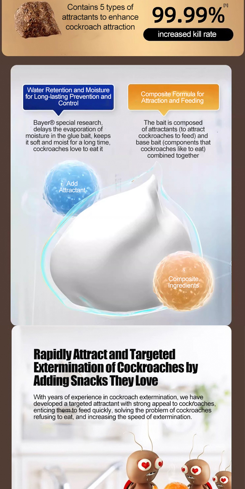 【🇸🇬𝗦𝗚 𝗦𝗧𝗢𝗖𝗞】Powerful Cockroach Trap Lizard Traps lizard killer Sticker ...