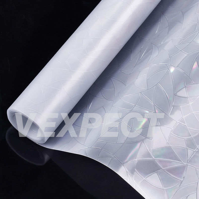 Window Film Sticker 3D, Rainbow Removable Non-Adhesive Decorative Glass ...