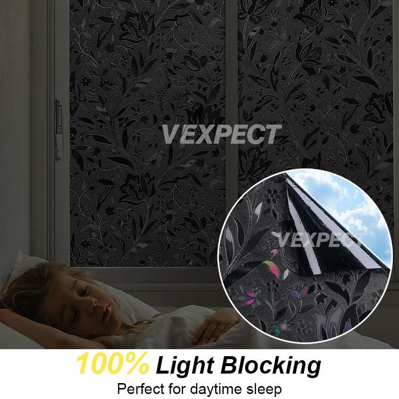 3d Window Sticker Film, Frosted Glass Sticker for Window Privacy, No ...