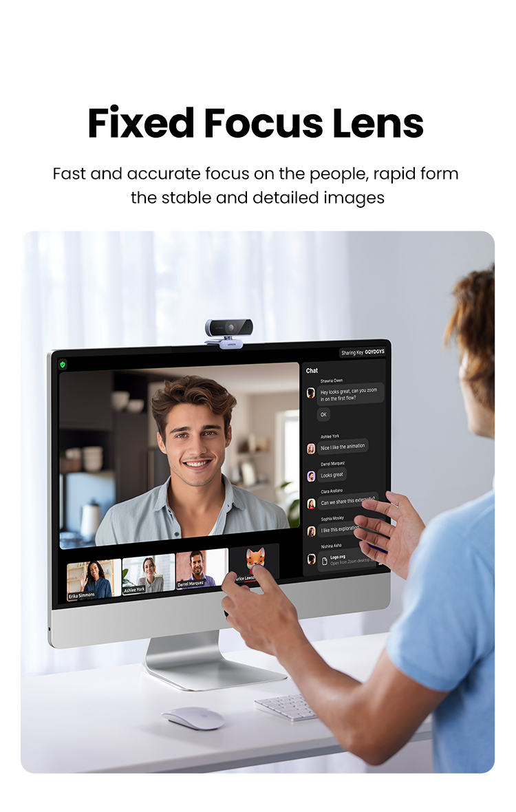 UGREEN Computer USB External Camera 1080P 30FPS 200W Pixels, Fixed ...