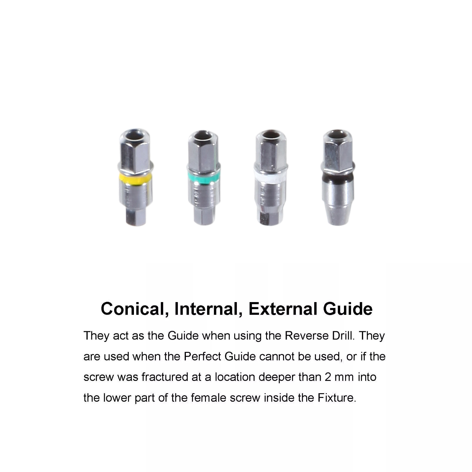 Dental Implant Broken Screw Remover Kit Reverse Drill Guide Driver SR ...