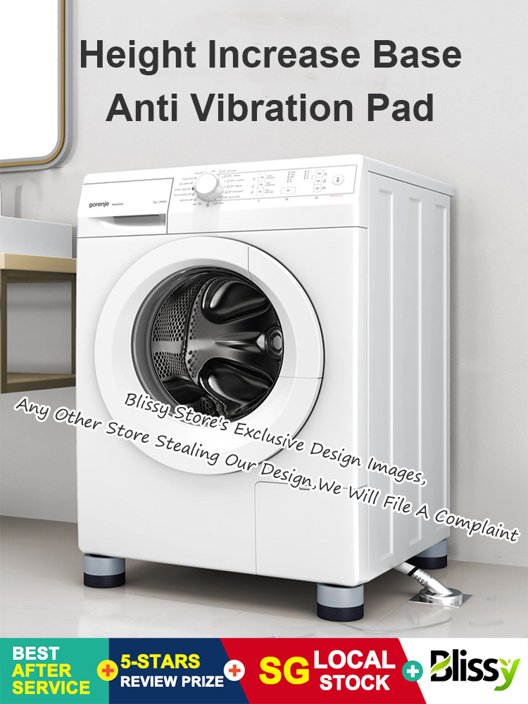 DUOZAN Washing Machine Base Fridge Stand Anti Vibration Pad Washing ...