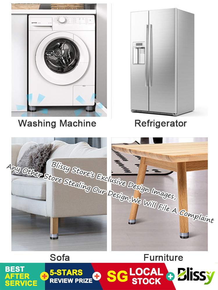 DUOZAN Washing Machine Base Fridge Stand Anti Vibration Pad Washing ...