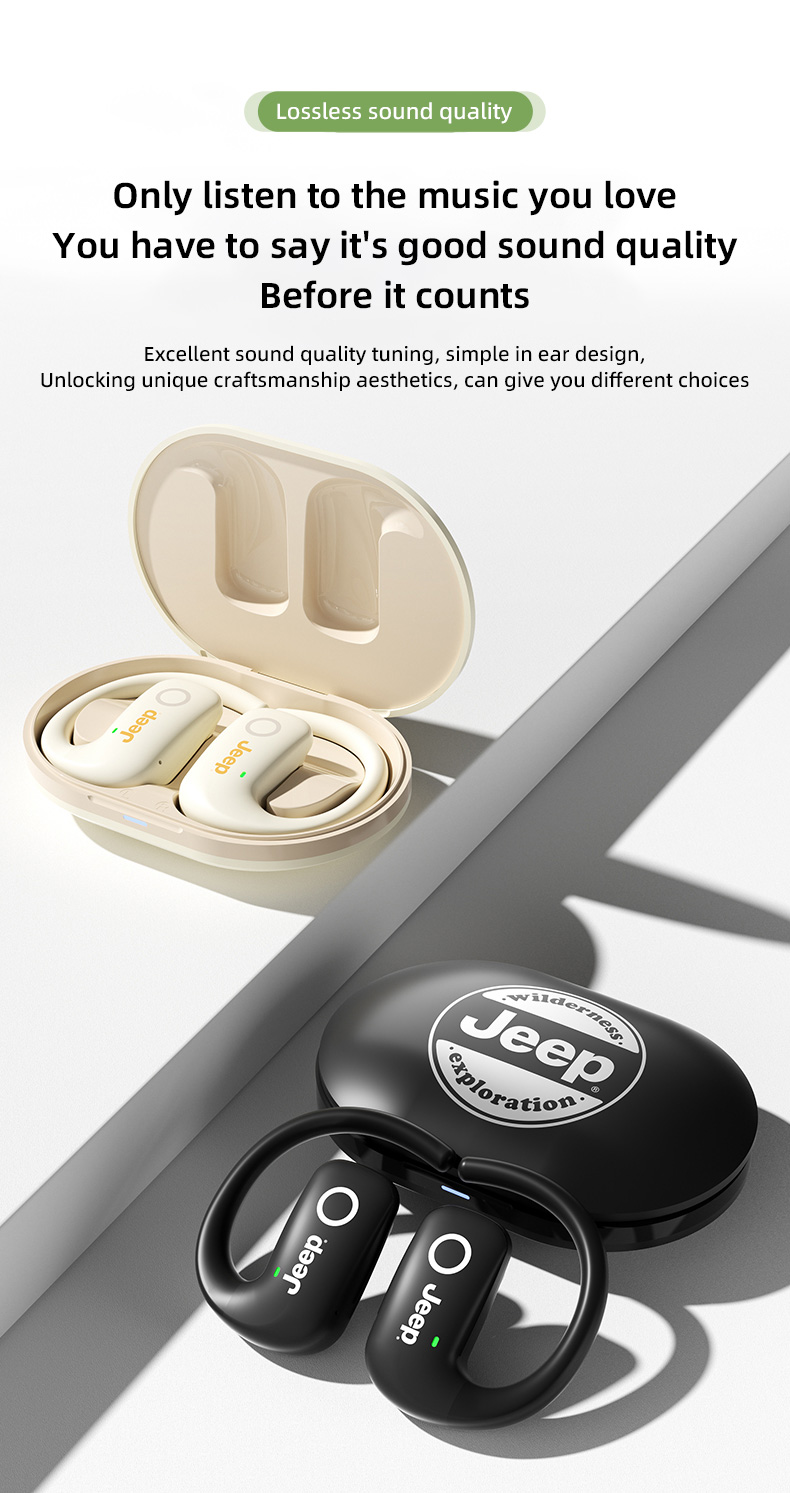 Jeep EC022 Open Ear Earphone Bluetooth 5.3 Wireless Earbuds IPX5 ...