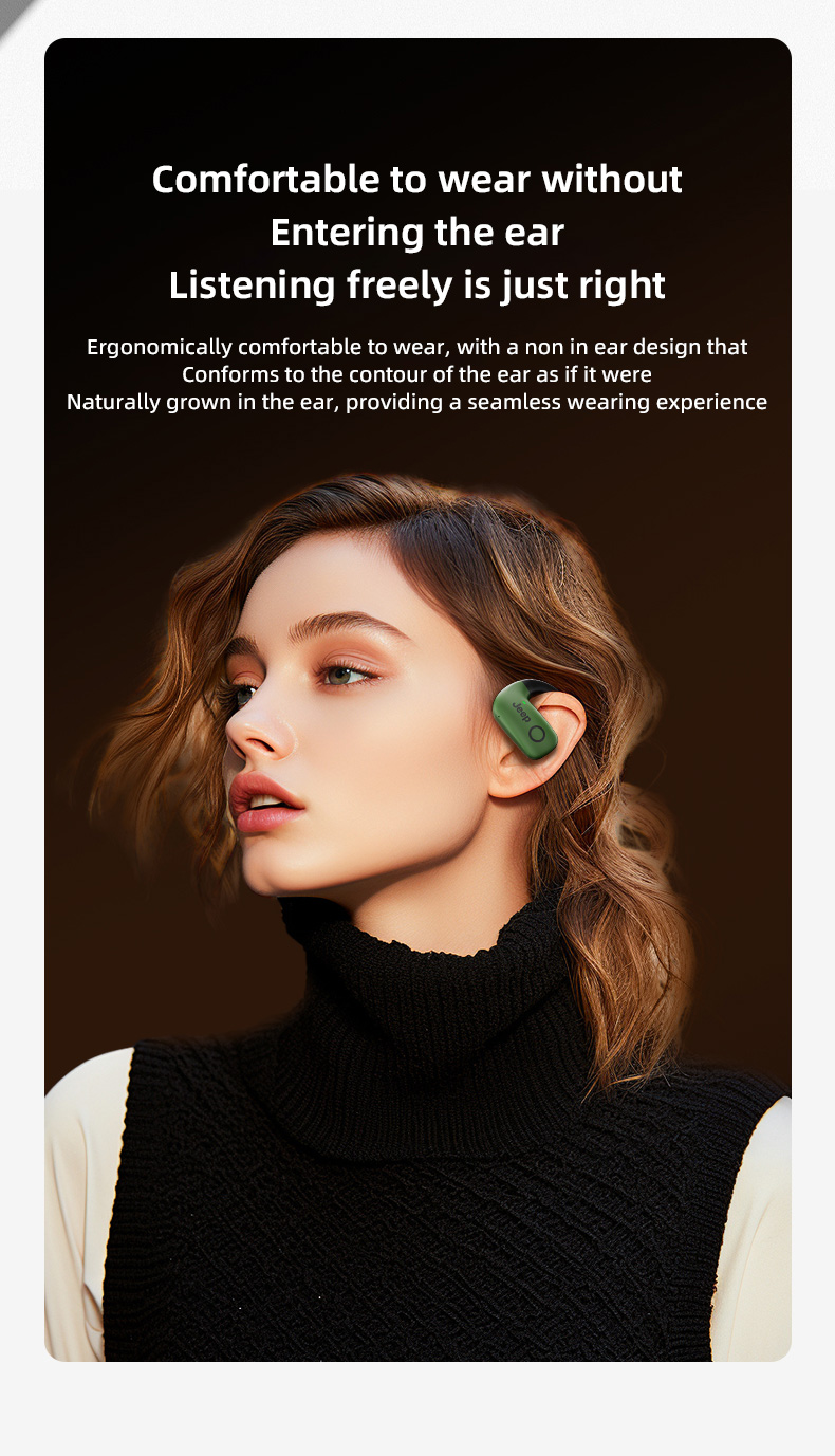 Jeep EC022 Open Ear Earphone Bluetooth 5.3 Wireless Earbuds IPX5 ...