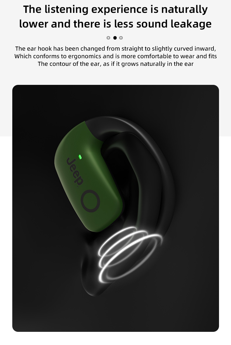 Jeep EC022 Open Ear Earphone Bluetooth 5.3 Wireless Earbuds IPX5 ...