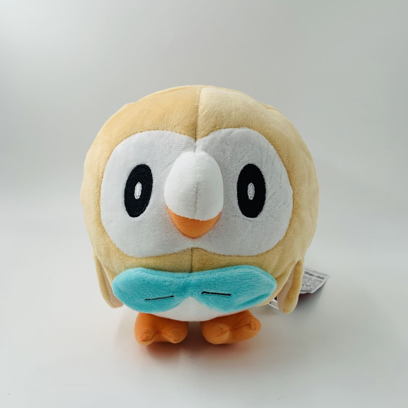 20cm Cartoon Anime Litten Plush Doll Toy Pokémon Rowlet Popplio Fire ...