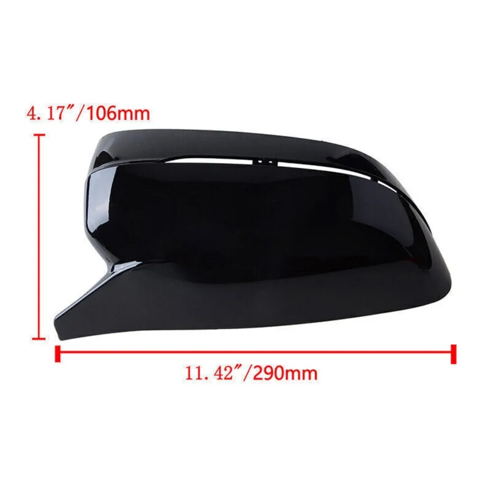 2p Bright Black Side Wing Rearview Mirror cover caps for BMW 3 Series ...
