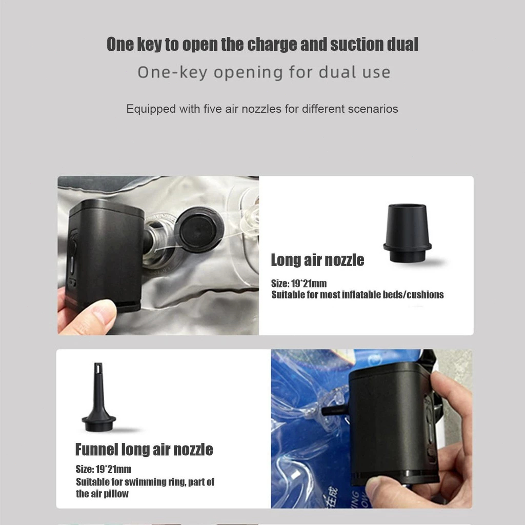 Mini Pump Wireless Vacuum Pump Rechargeable Wireless Air Pump Suitable ...