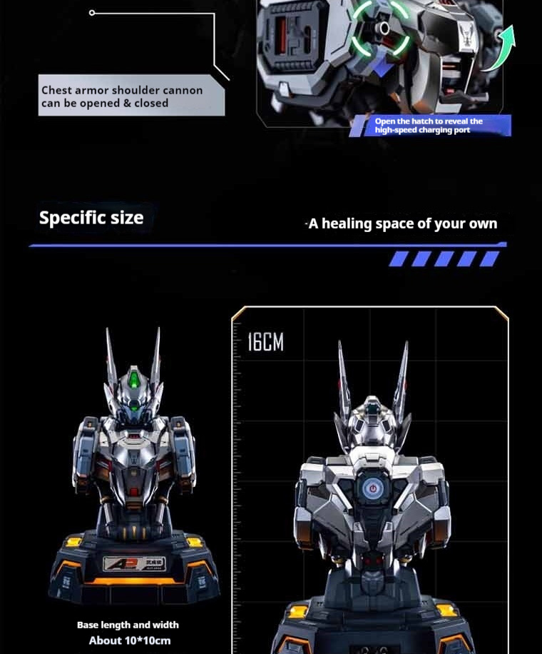 Moshow MCT-AP02 Wuchenghou Titanium Silver Version Bust Gallium Nitride/65W Charging Center ...