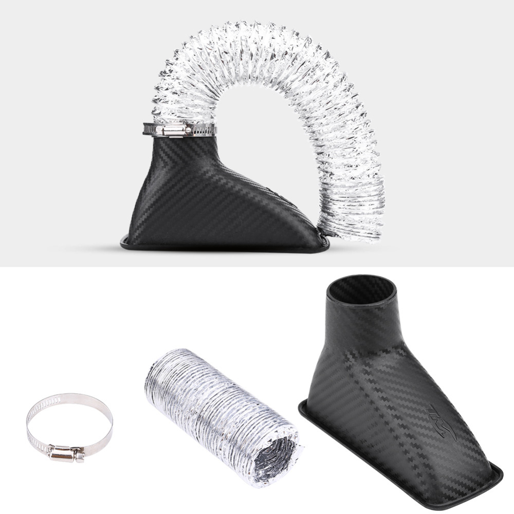 1pcs Universal Car Front Bumper Admission Air Turbo Air Intake Pipe Kit ...