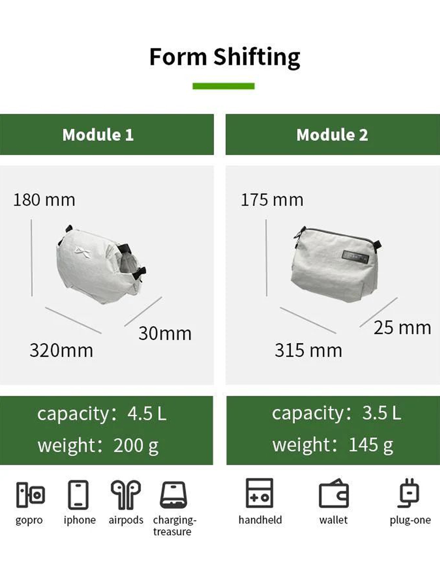 NIID VIA Modularized 3-in-1 Sling Bag 2L | Shopee Singapore
