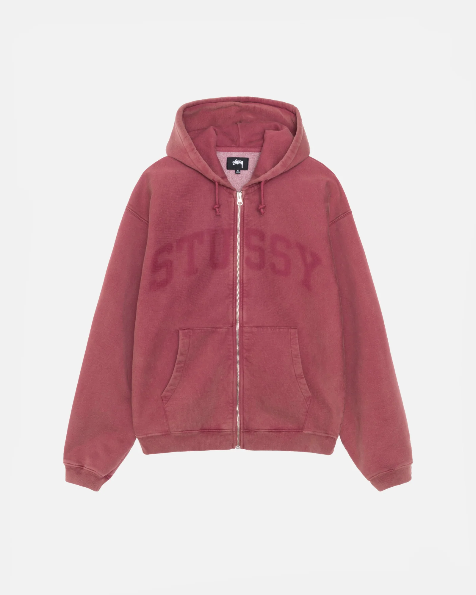 100% authentic STUSSY ZIP HOODIE FADED GRAPHIC | Shopee Singapore