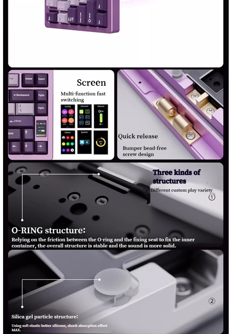 Not defined ND75 Aluminum Tutuo custom three mode wireless Bluetooth ...