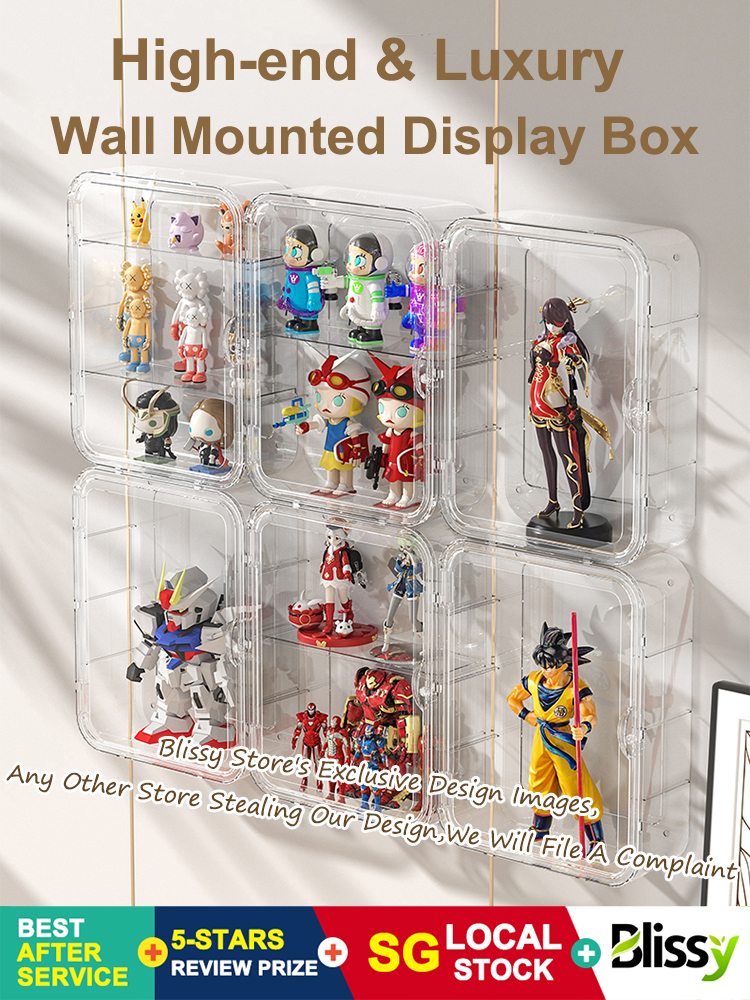 DUOZAN Popmart Display Box Wall Acrylic Figurine Display Case Wall ...