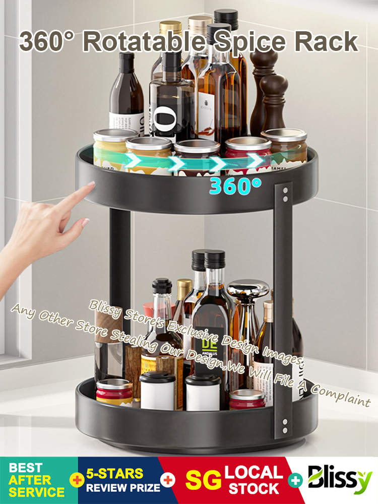 DUOZAN Spice Rack Organizer Sauce Rack Kitchen Organiser Condiments ...