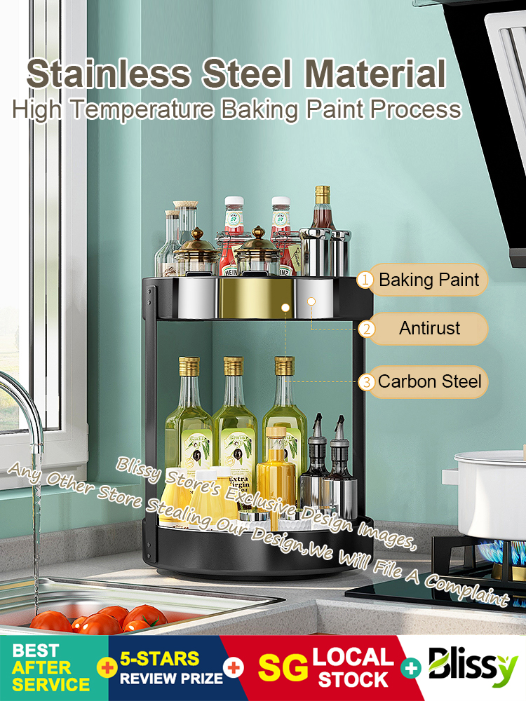 DUOZAN Spice Rack Organizer Sauce Rack Kitchen Organiser Condiments ...